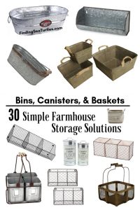 30 Farmhouse Storage Bins, Canisters, and Baskets