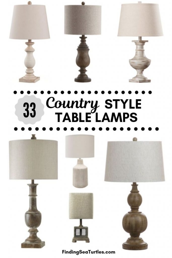33 Simple Farmhouse Table Lamps