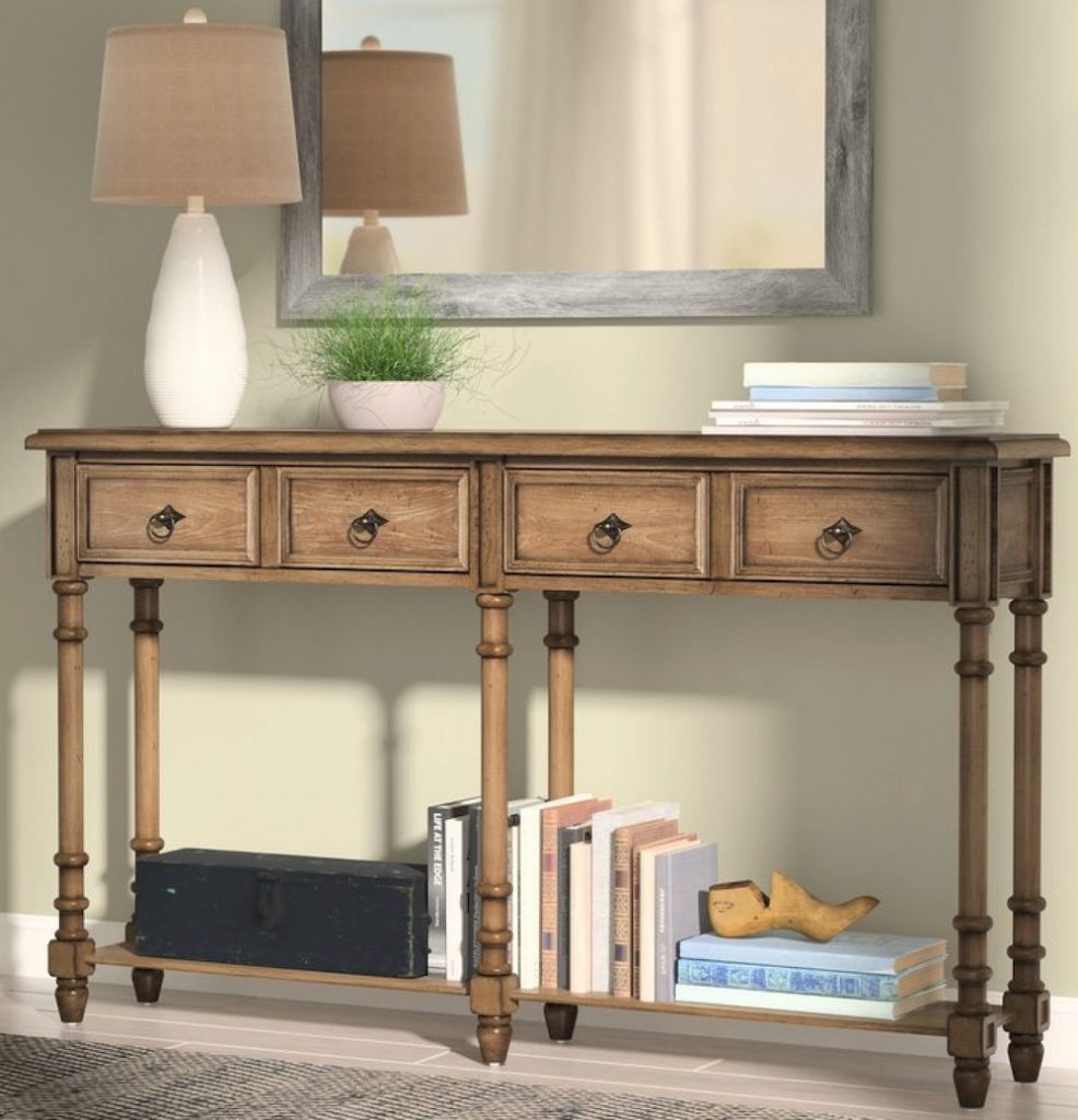 21 Farmhouse Console Tables for Entryways