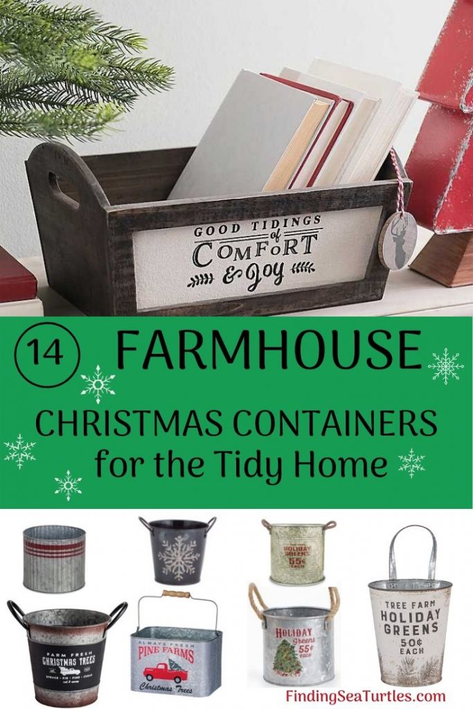 14 Festive Farmhouse Christmas Containers