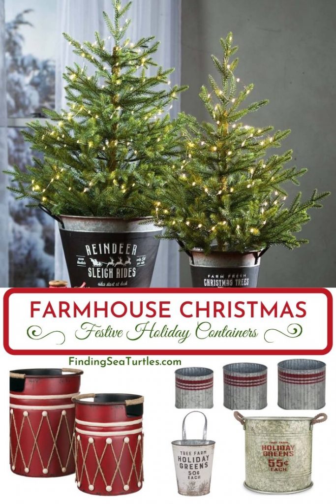 14 Festive Farmhouse Christmas Containers