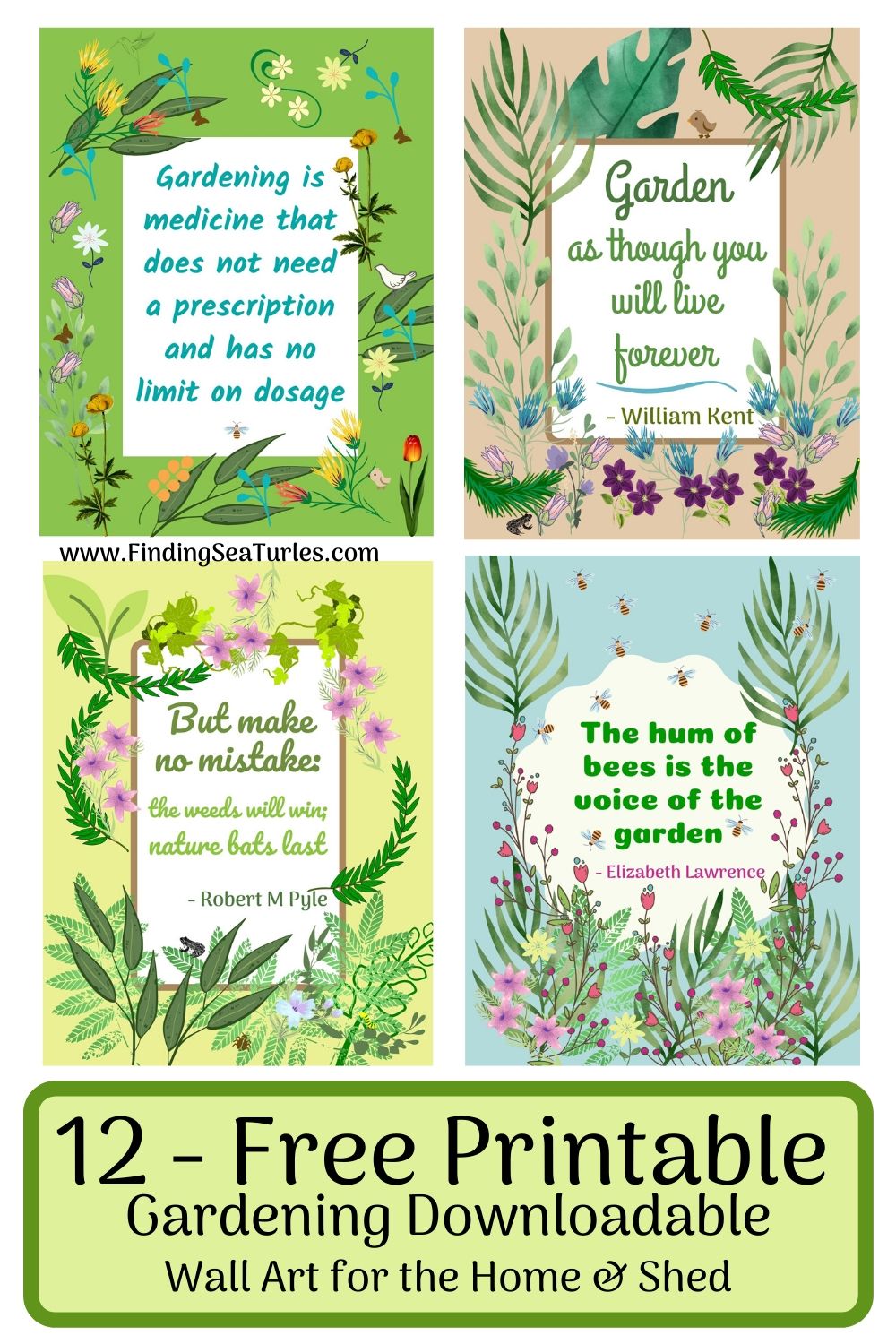 Gardening Free Printable Wall Art