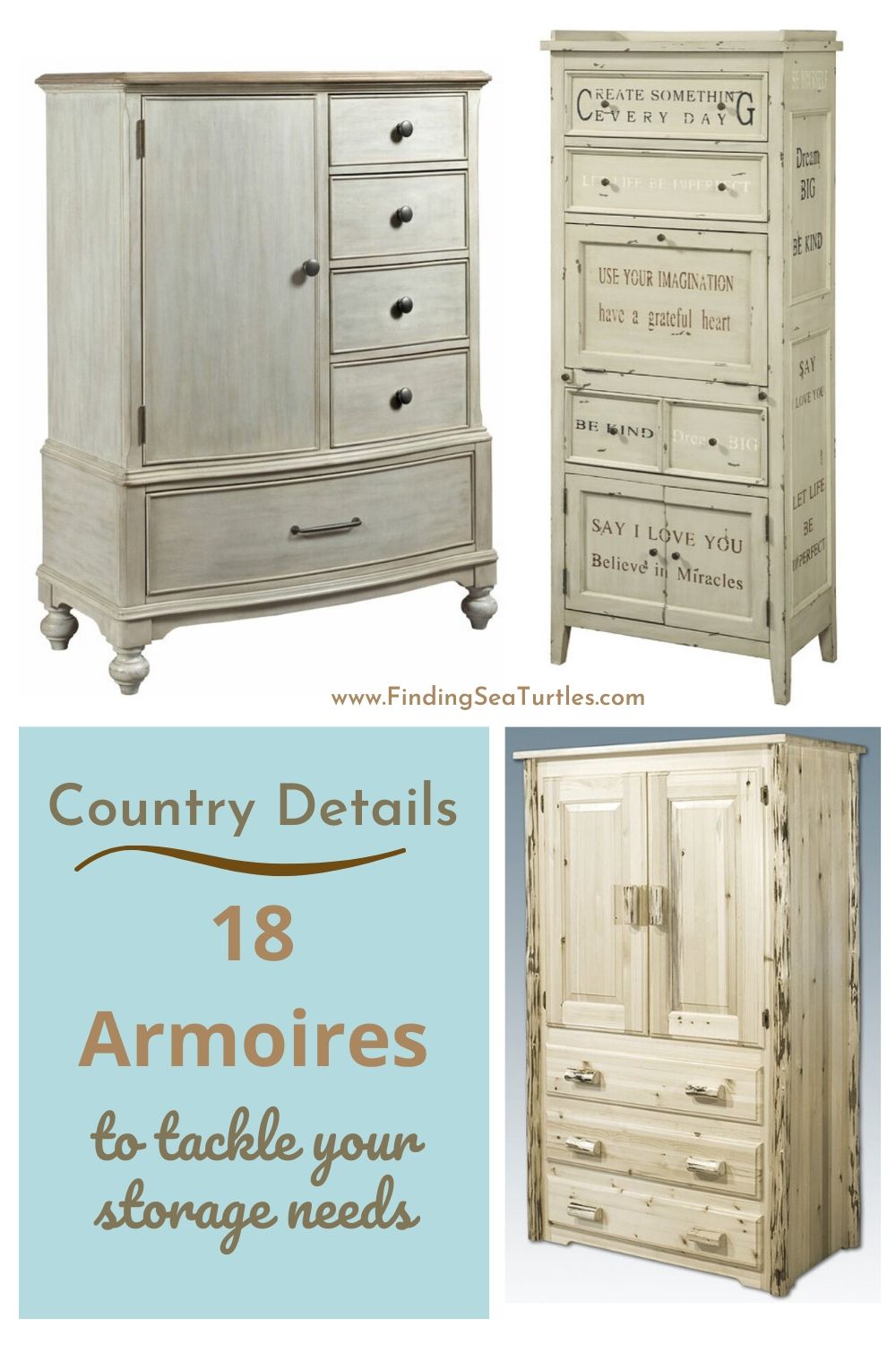 18 Farmhouse Armoires with Country Appeal