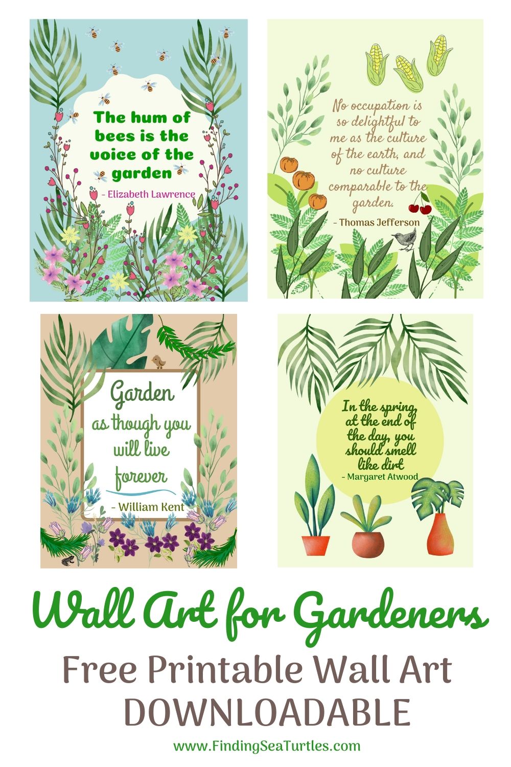 Gardening Free Printable Wall Art