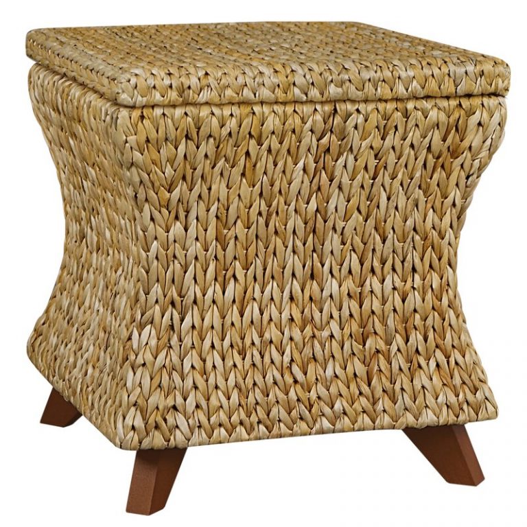 12 Rattan Ottomans with Storage