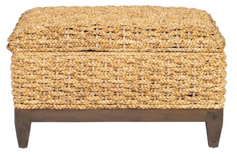 12 Rattan Ottomans with Storage