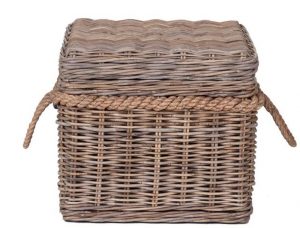 12 Rattan Ottomans with Storage