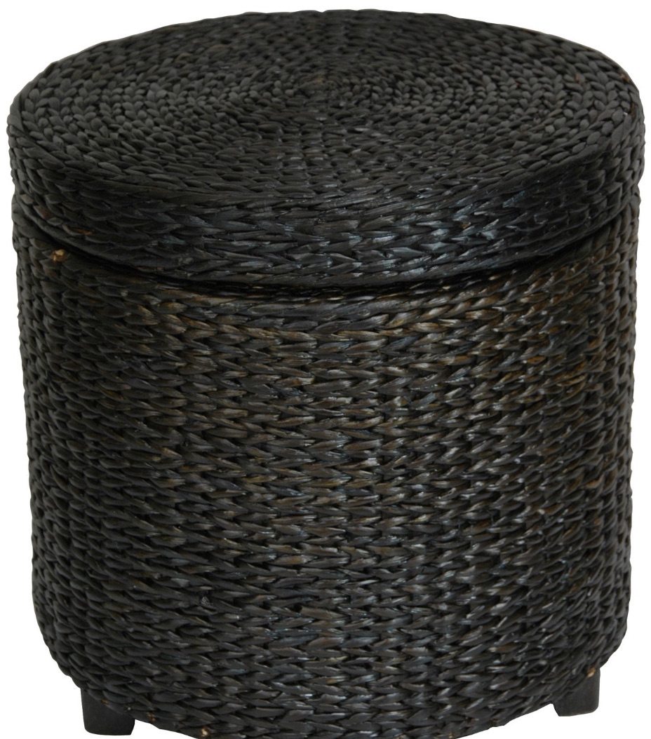 12 Rattan Ottomans with Storage