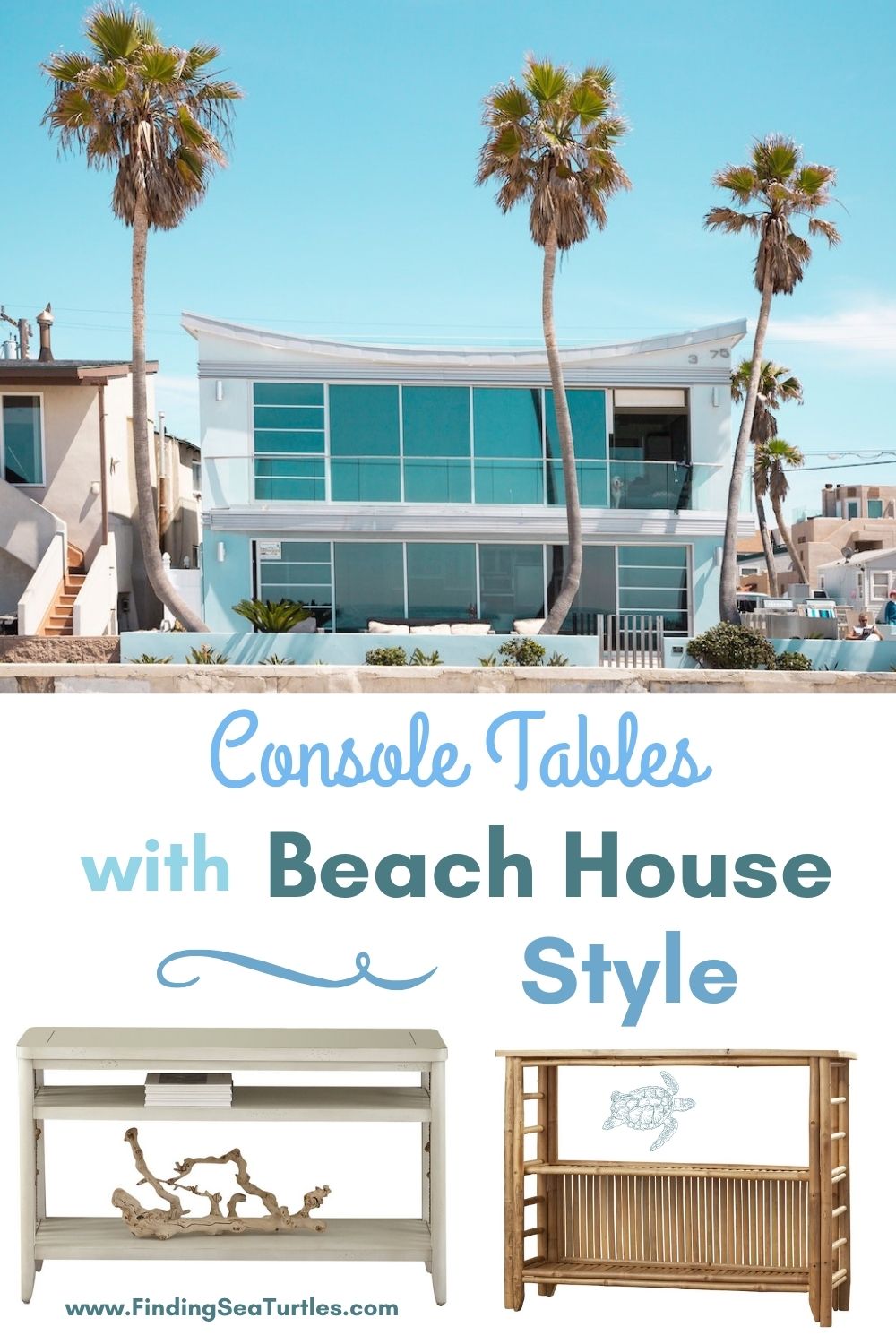 35 Coastal Console Tables with Seaside Style