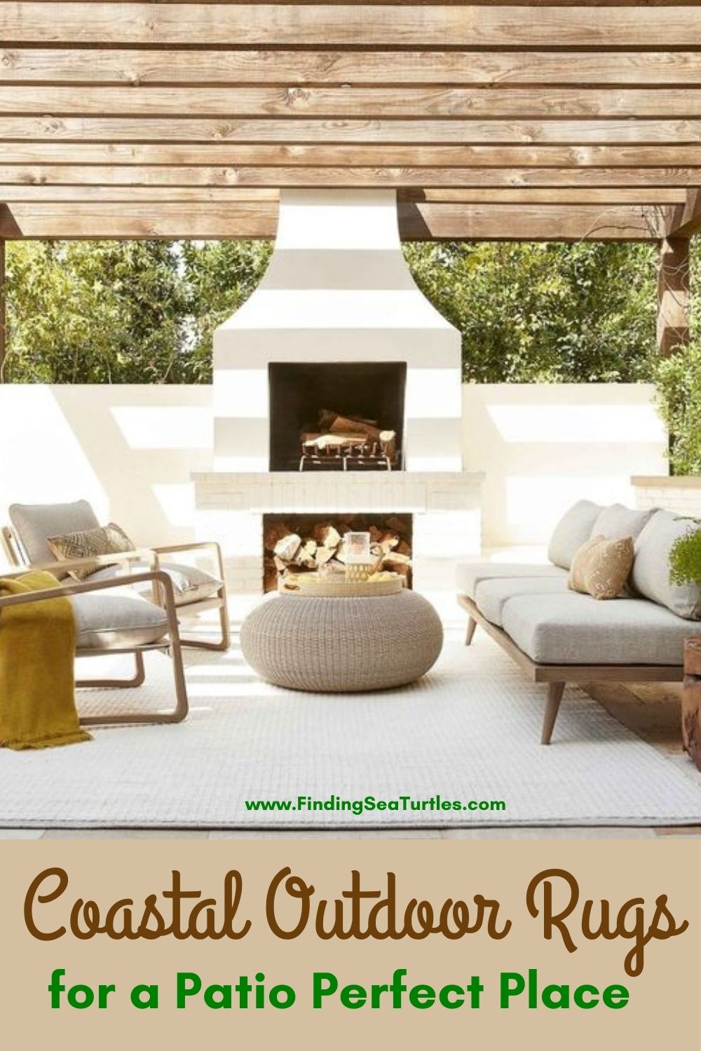 25 Coastal Outdoor Rugs with a Beach Vibe