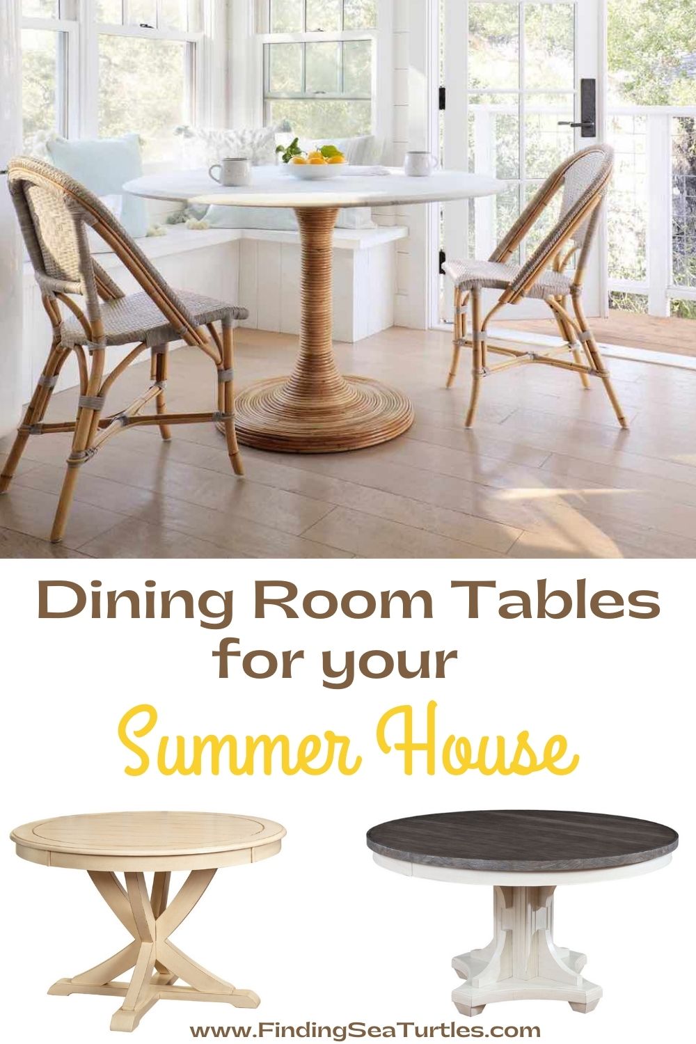 19 Coastal Dining Tables for the Summer Home