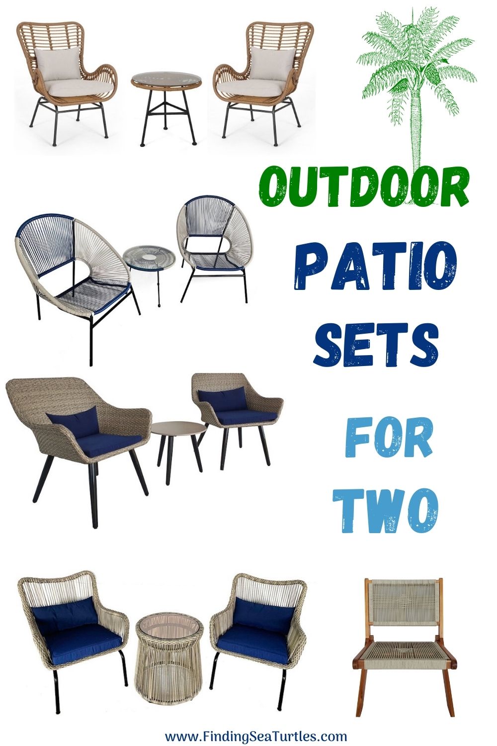9 Patio Conversation Sets for Two