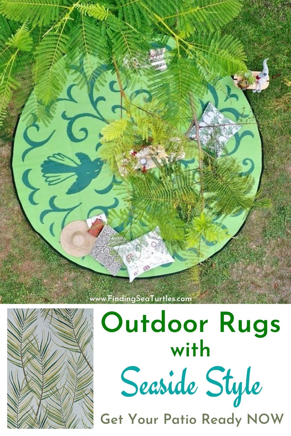 25 Coastal Outdoor Rugs with a Beach Vibe