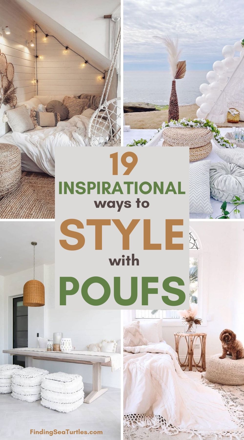 19 Most Inspiring Pouf Styling Ideas to Use Today