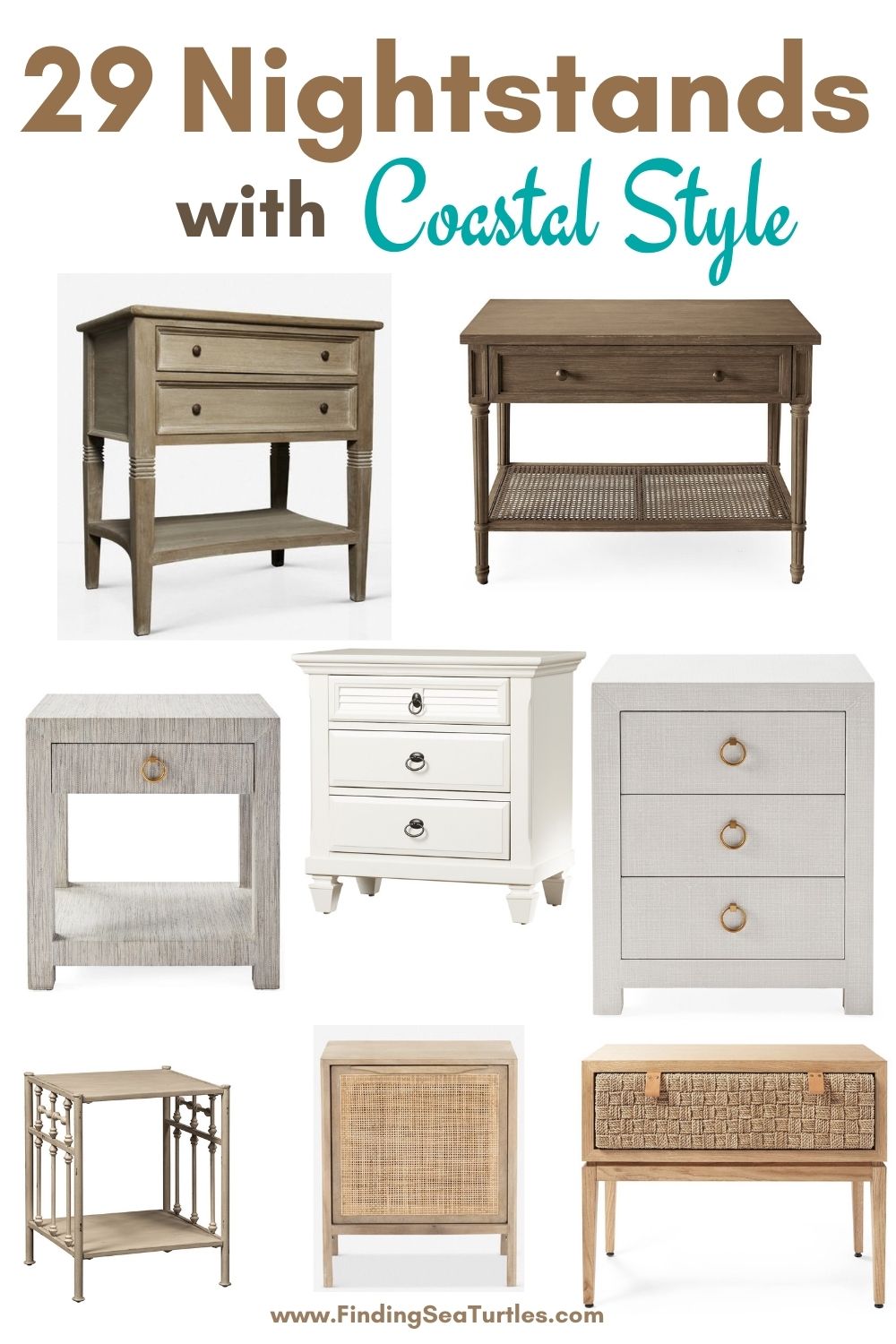 29 Coastal Nightstands for a Beach Home