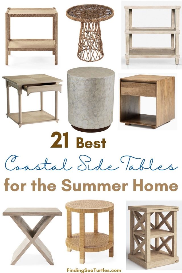 21 Coastal Side Tables for a SurfSide Cottage