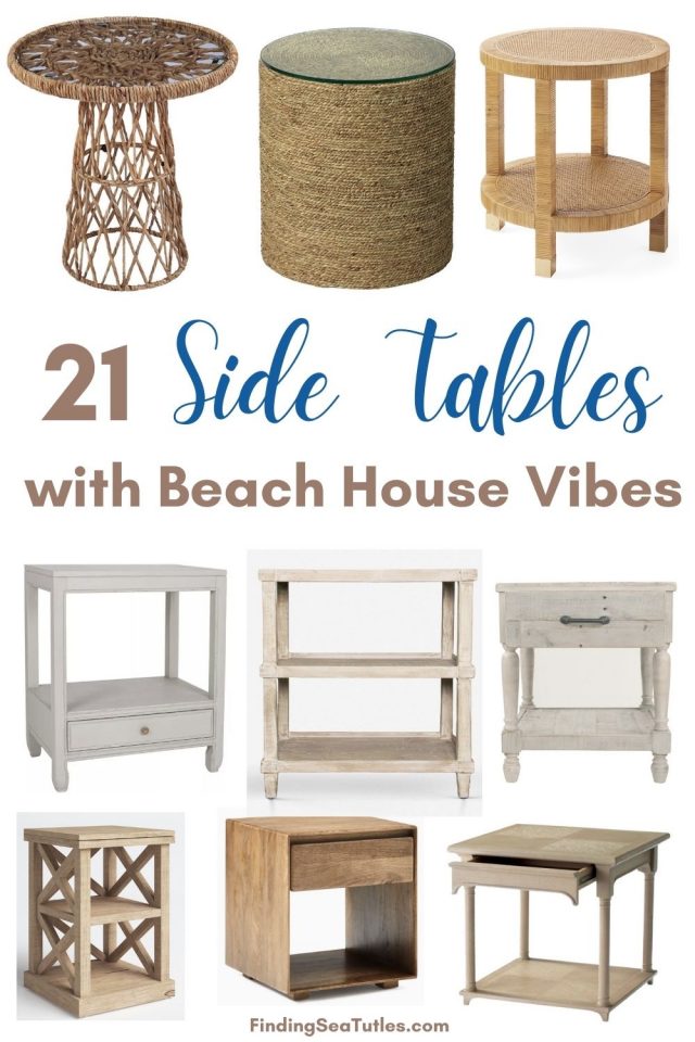 21 Coastal Side Tables for a SurfSide Cottage