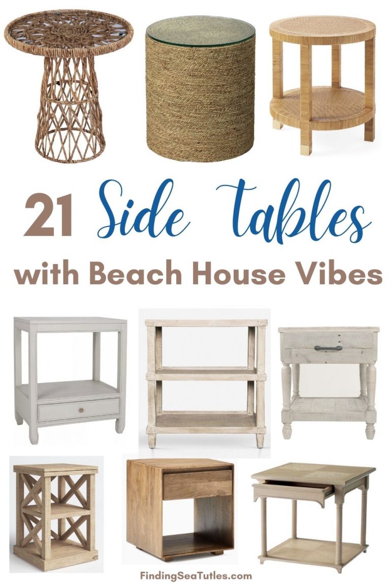 21 Coastal Side Tables for a SurfSide Cottage