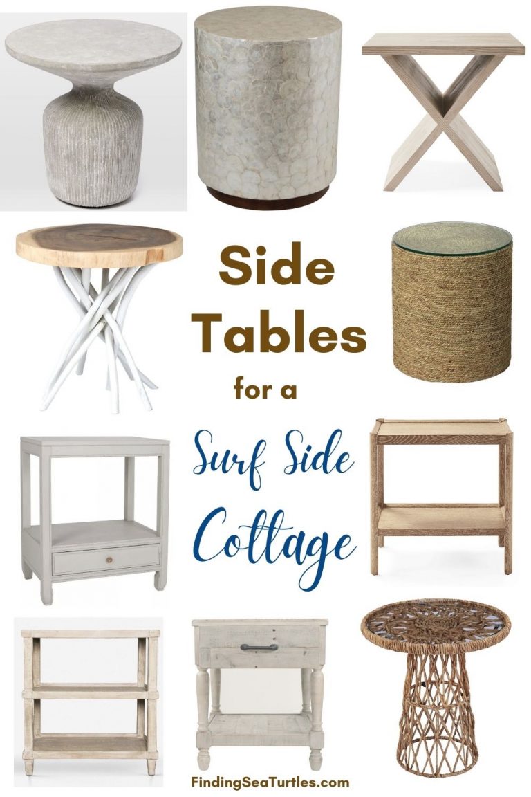 21 Coastal Side Tables for a SurfSide Cottage