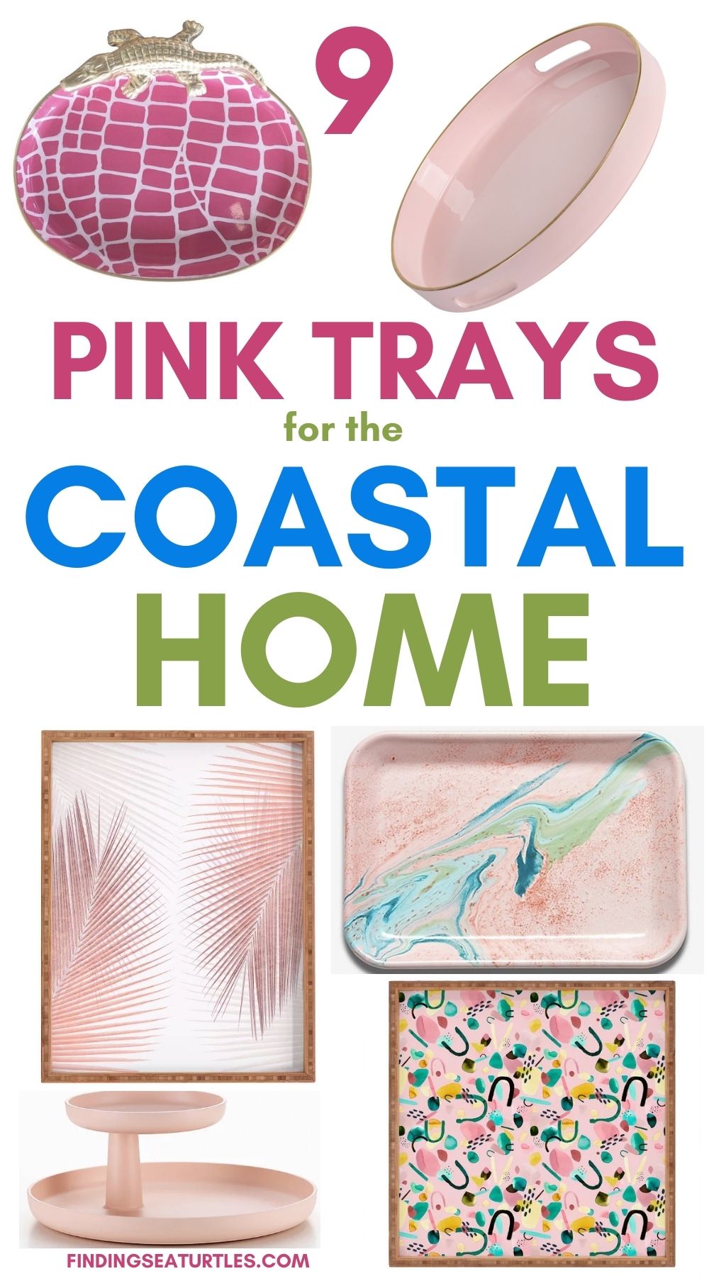 9 Best Pink Trays for Today’s Coastal Home Decor