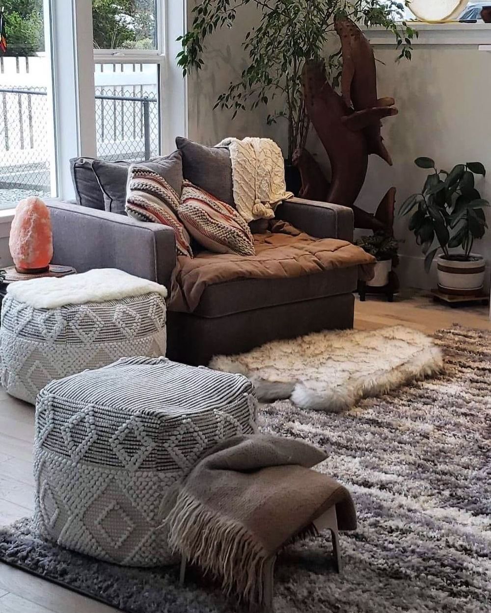 19 Most Inspiring Pouf Styling Ideas to Use Today