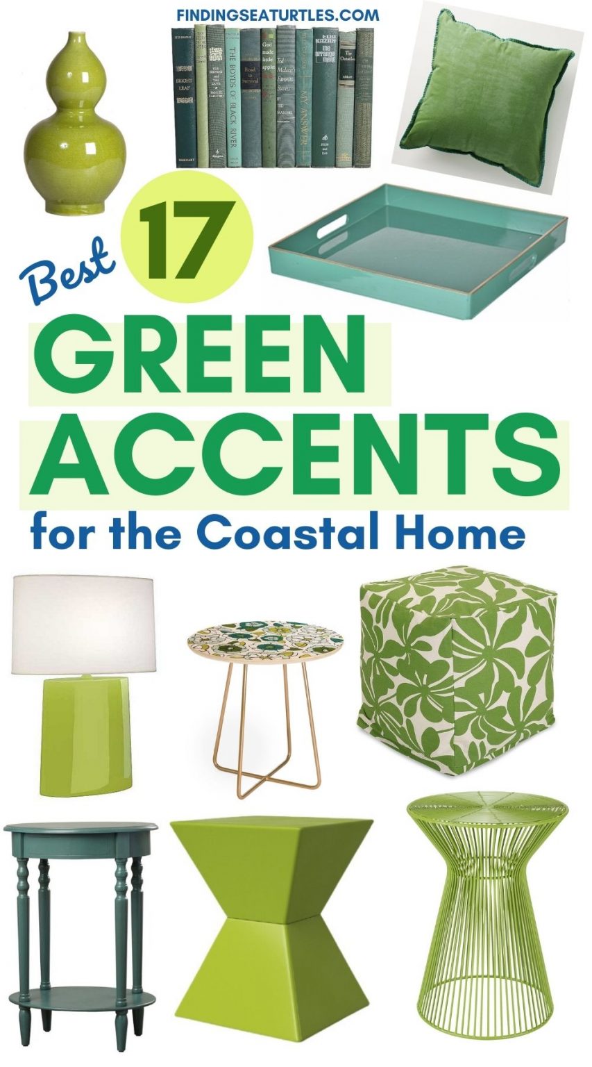 17 Best Green Decorative Accents for Coastal Blue and Green Interiors