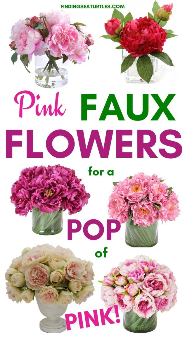 7 Best Pink Faux Flowers for a Pop of Color in Coastal Homes