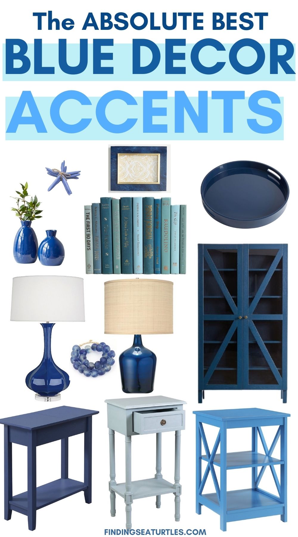 21 Best Blue Decorative Accents for Coastal Blue and Green Interiors