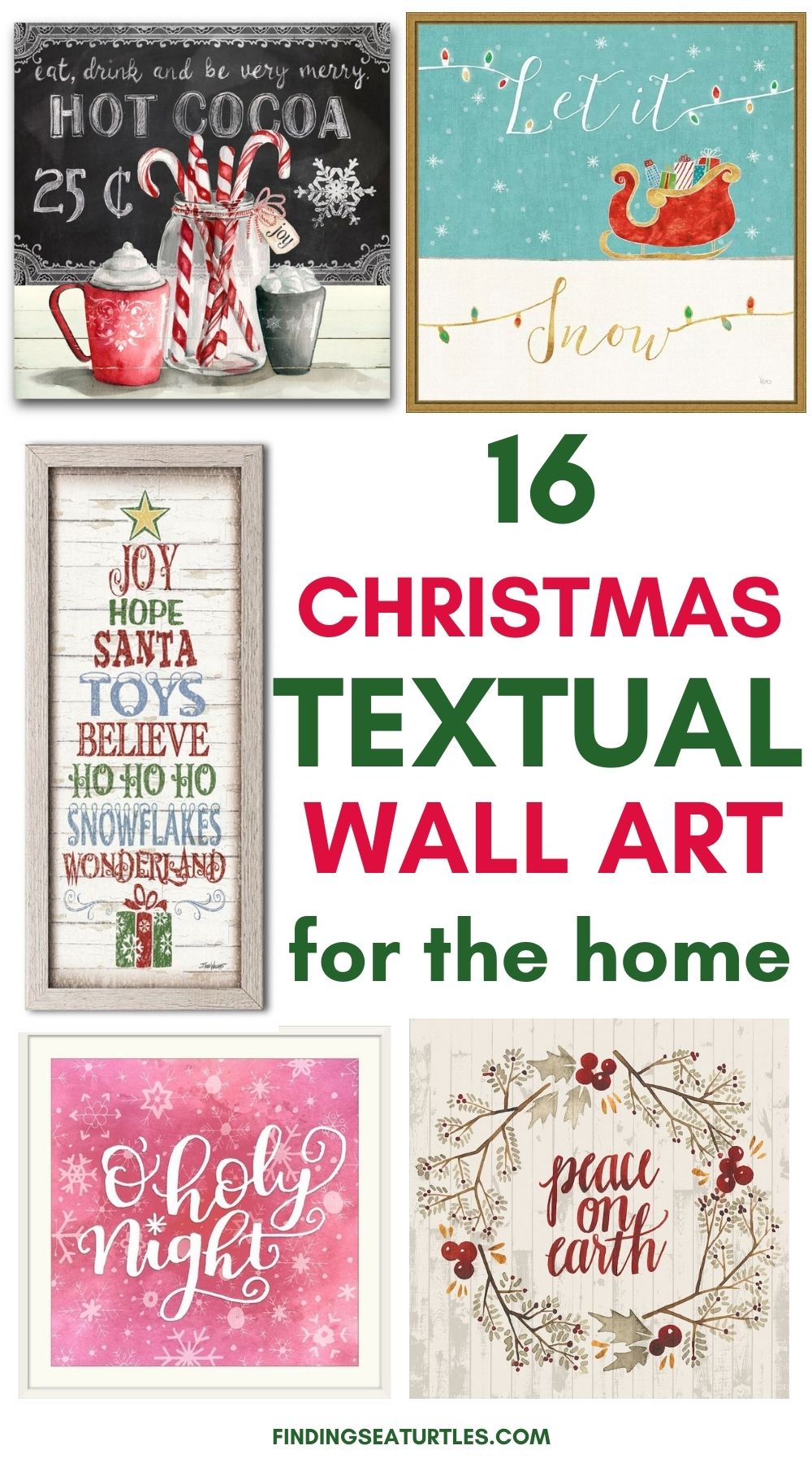 16 Christmas Textual Wall Art to Welcome Your Holiday Guests!
