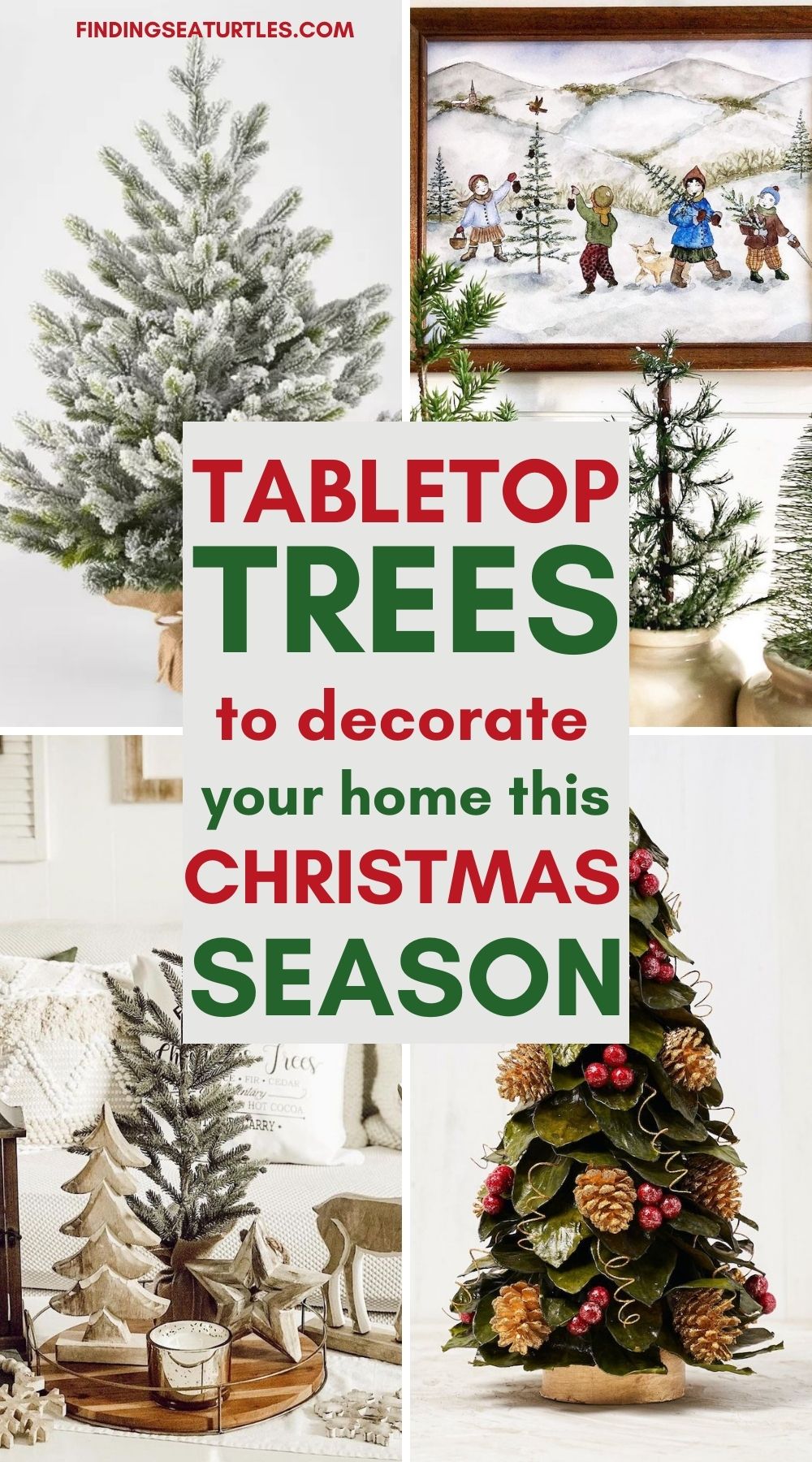 Tabletop Christmas Trees to Decorate the Holiday Table