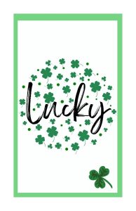 4 St Patricks Lucky Printable Wall Art Decor to Print Now