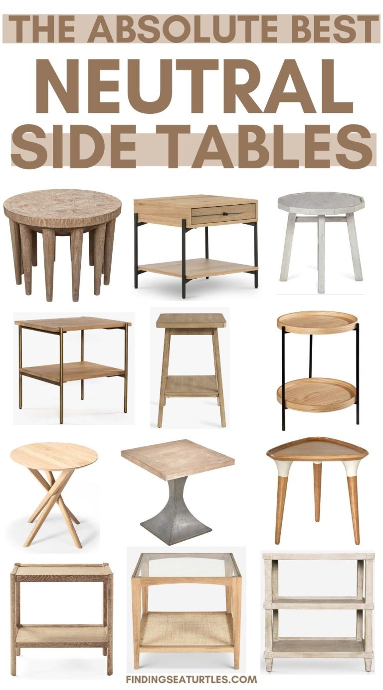 23 Neutral End Tables with Subdued Tones