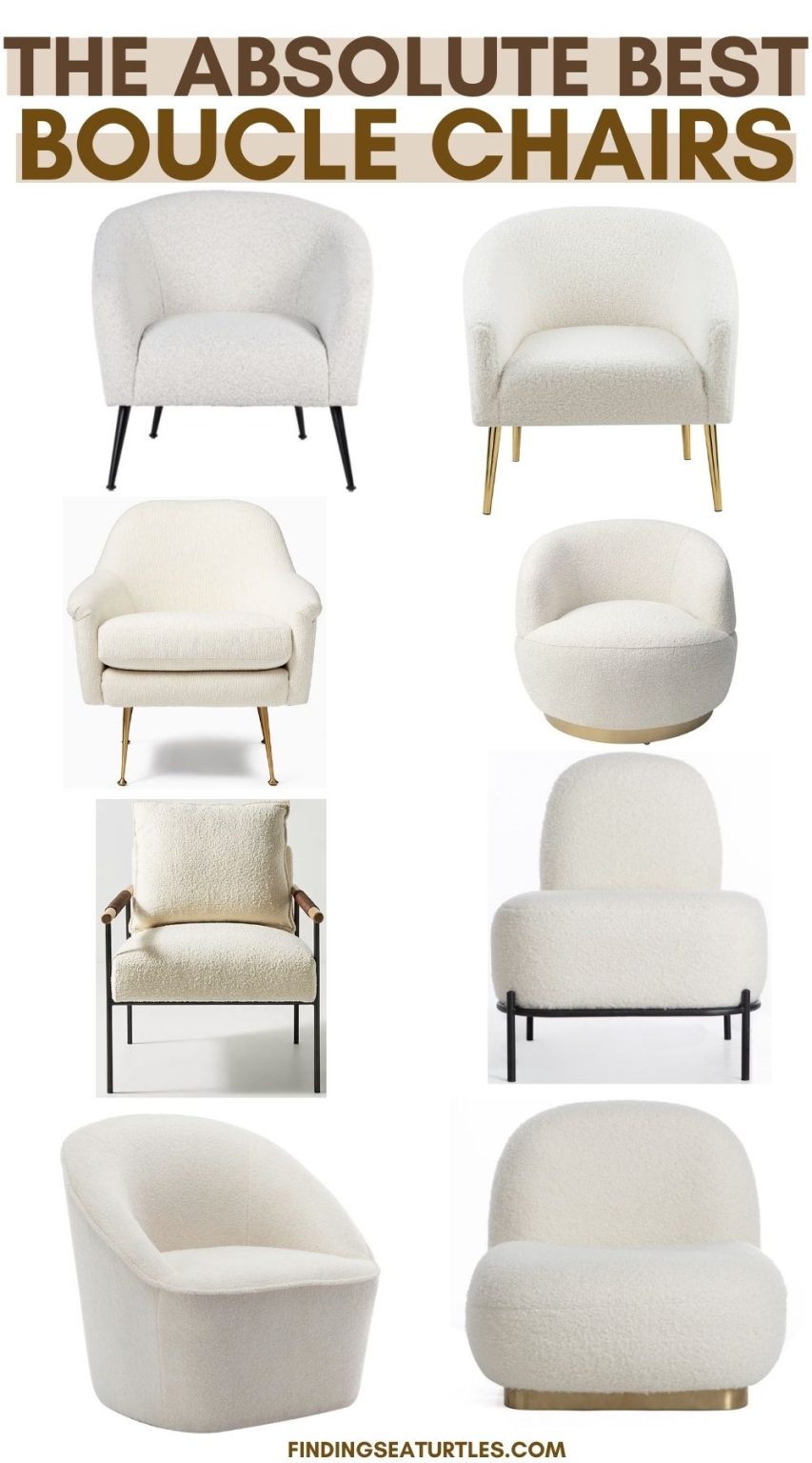 10 Boucle Chairs With Amazing Sink In Comfort