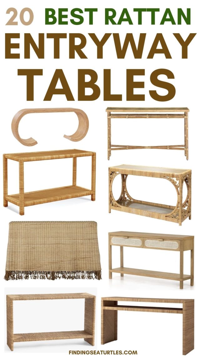 20 Best Rattan Entryway Tables for a Warm Welcome