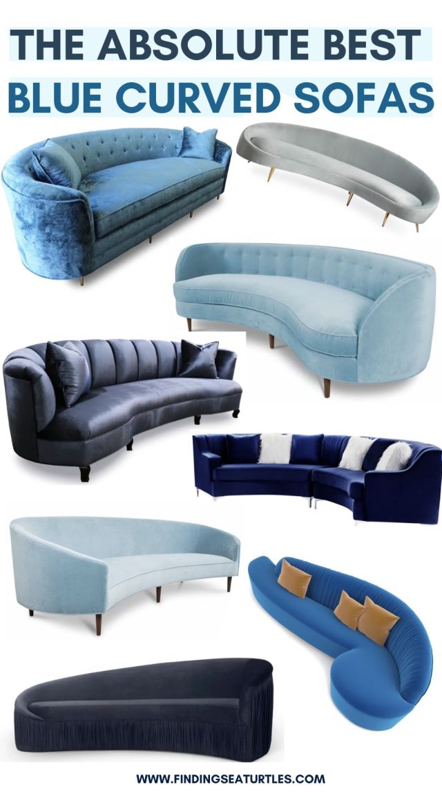 15 Blue Curved Sofas to Style a Luxe Room