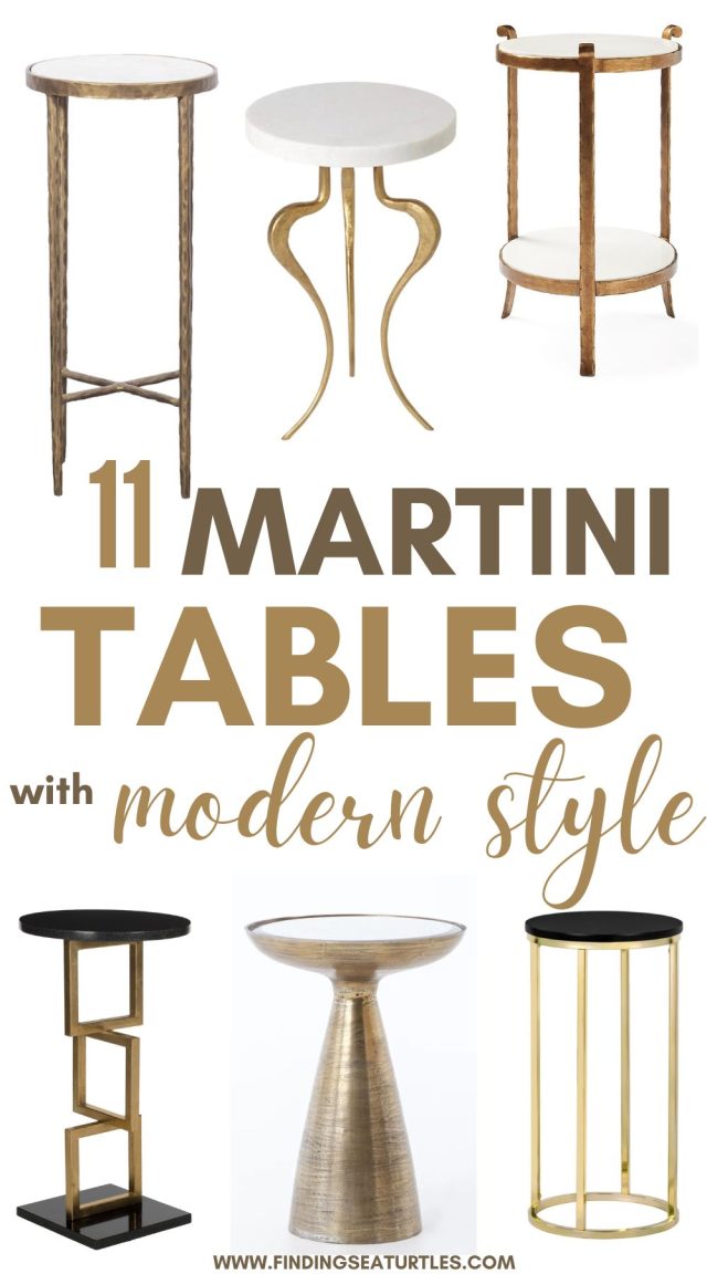 11 Modern Martini Tables for Cocktail Parties