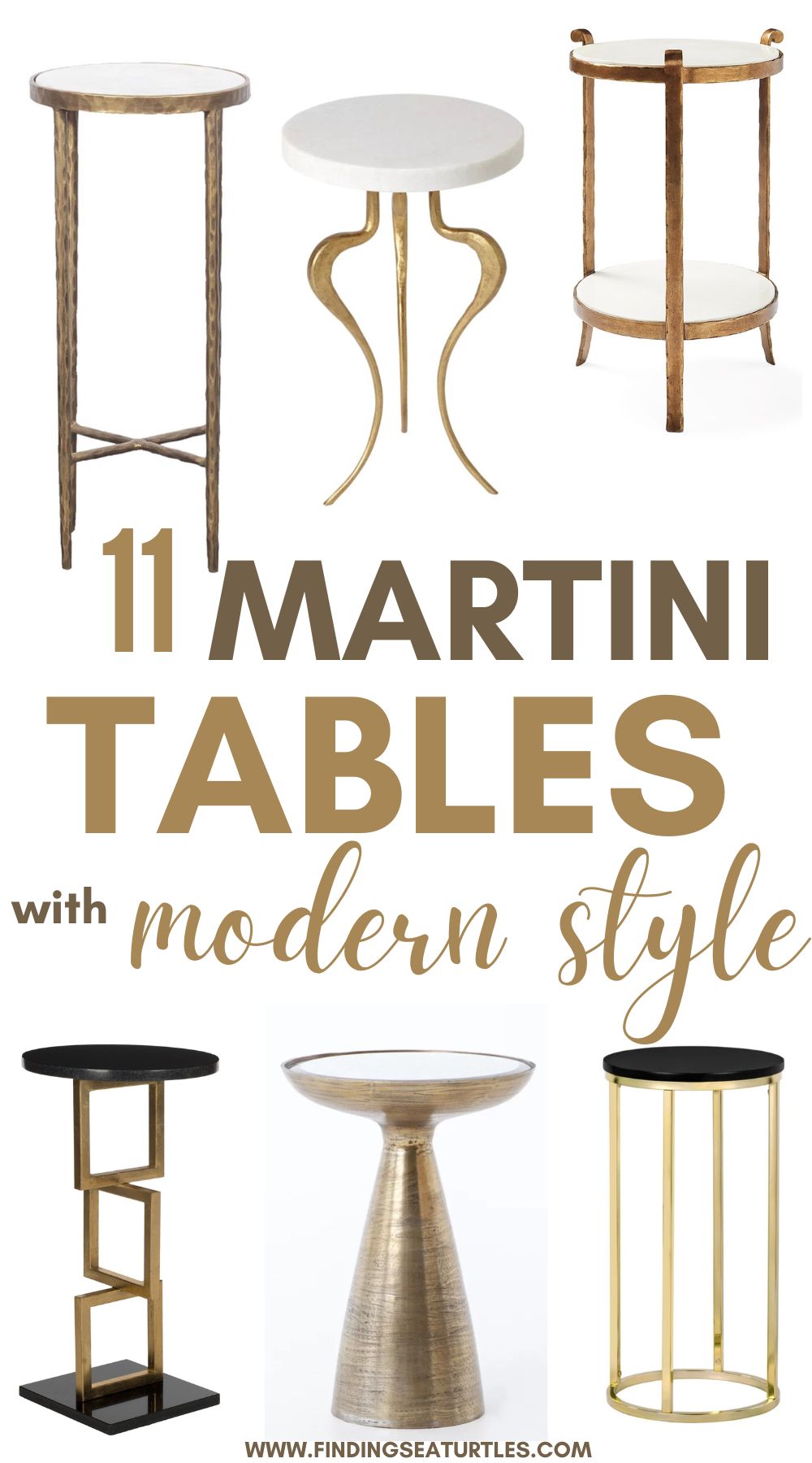 11 Modern Martini Tables for Cocktail Parties