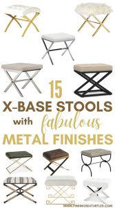 15 Metal X-Base Stools for the Home