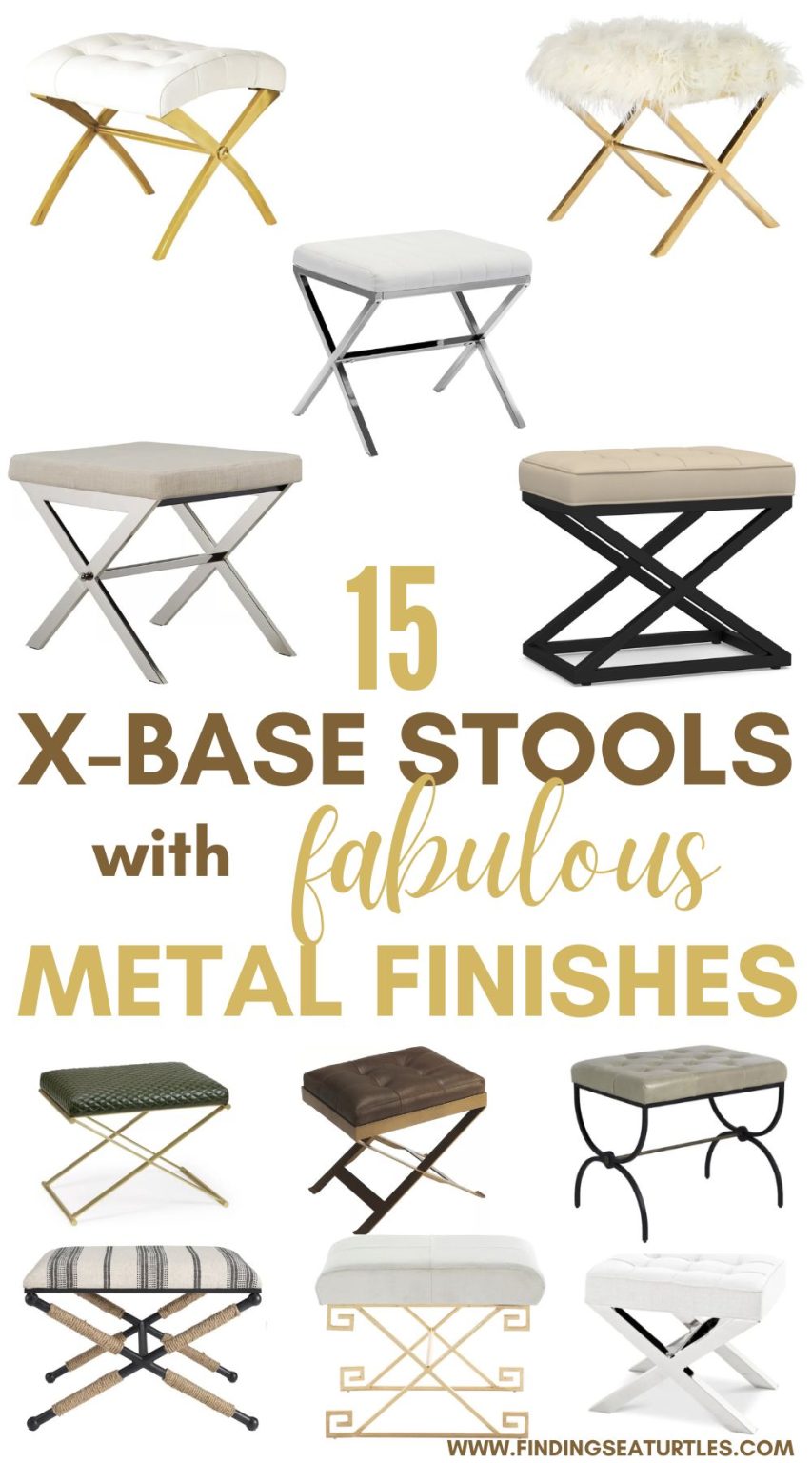 15 Metal X-Base Stools for the Home