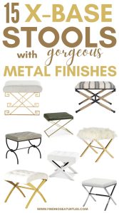 15 Metal X-Base Stools for the Home