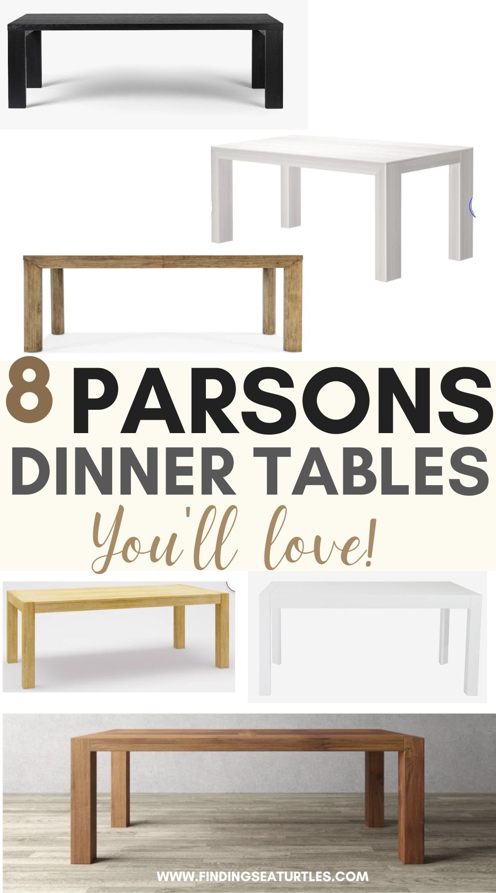 8 Parsons Tables that Enhance Your Modern Aesthetic