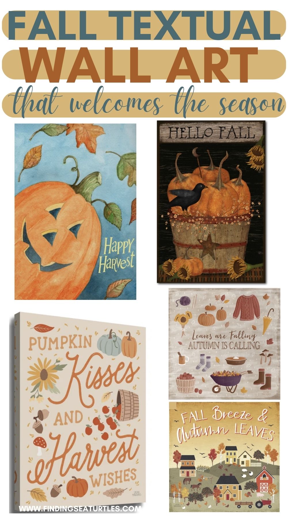 10 Fall Textual Wall Art that Celebrates the Season
